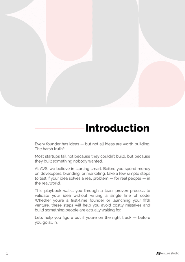 A Venture Studio | Build your vision, expertly defined, founder led.